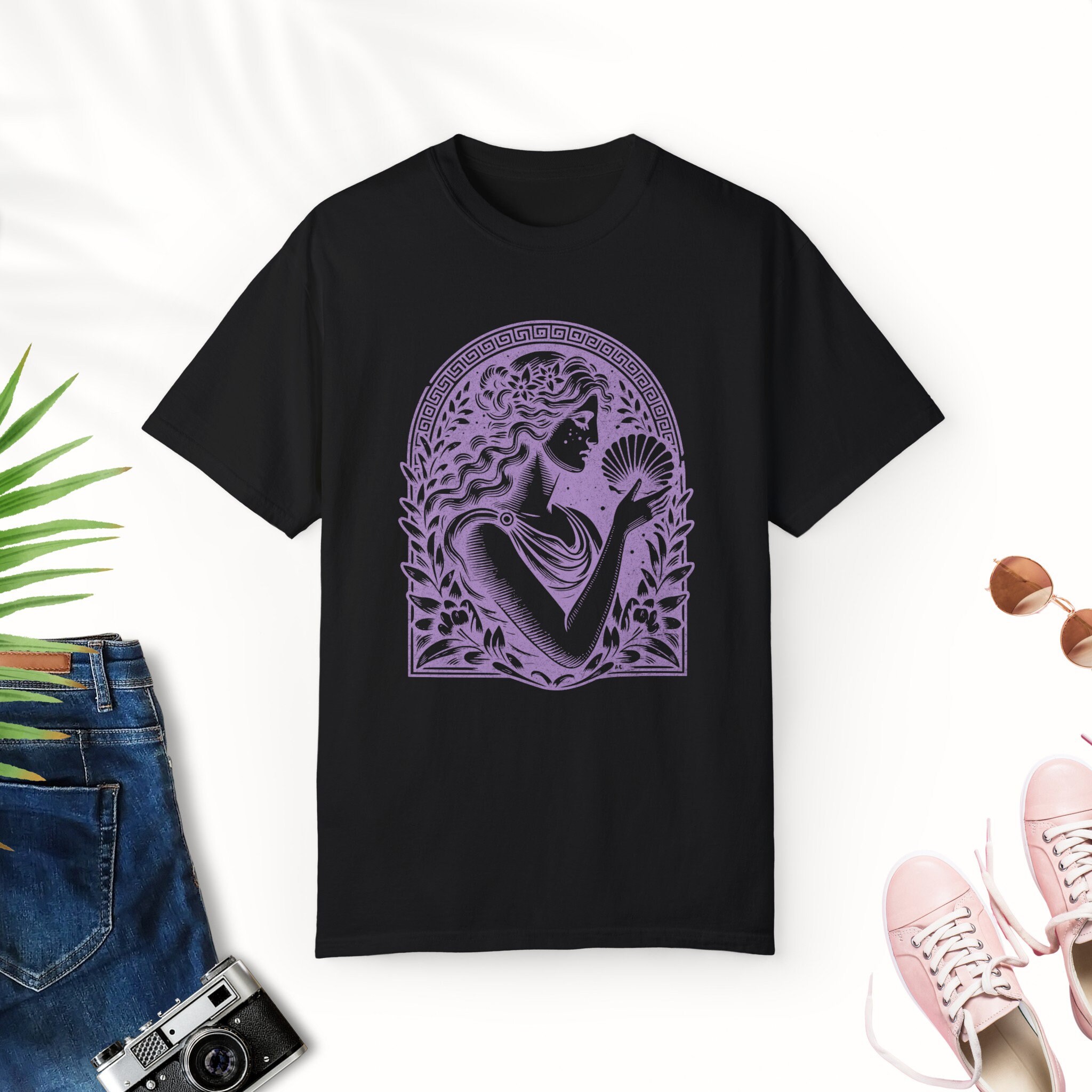 Librariancore Aphrodite Shirt Greek Goddess of Love Pastel Goth Shirt ...