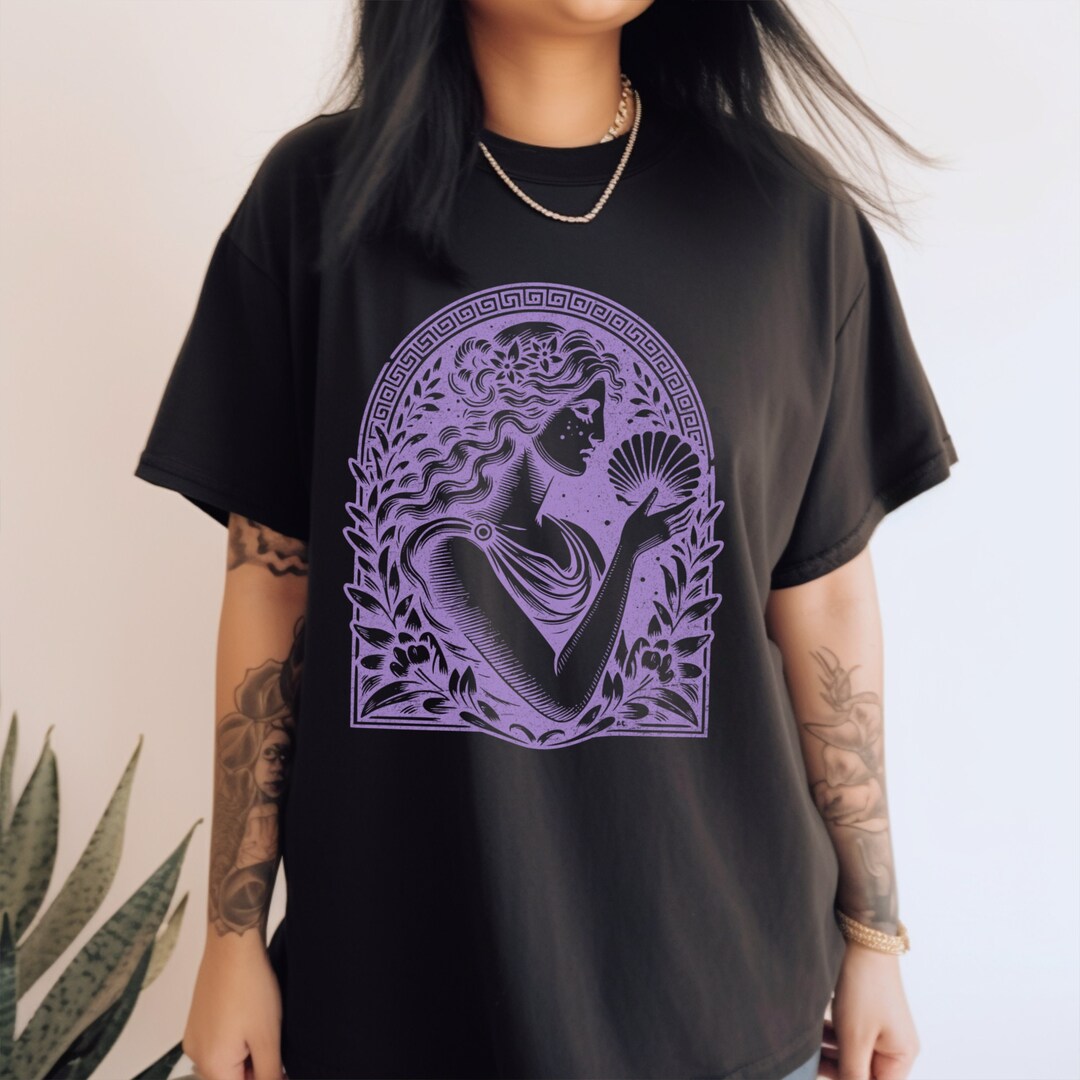 Librariancore Aphrodite Shirt Greek Goddess of Love Pastel Goth Shirt ...