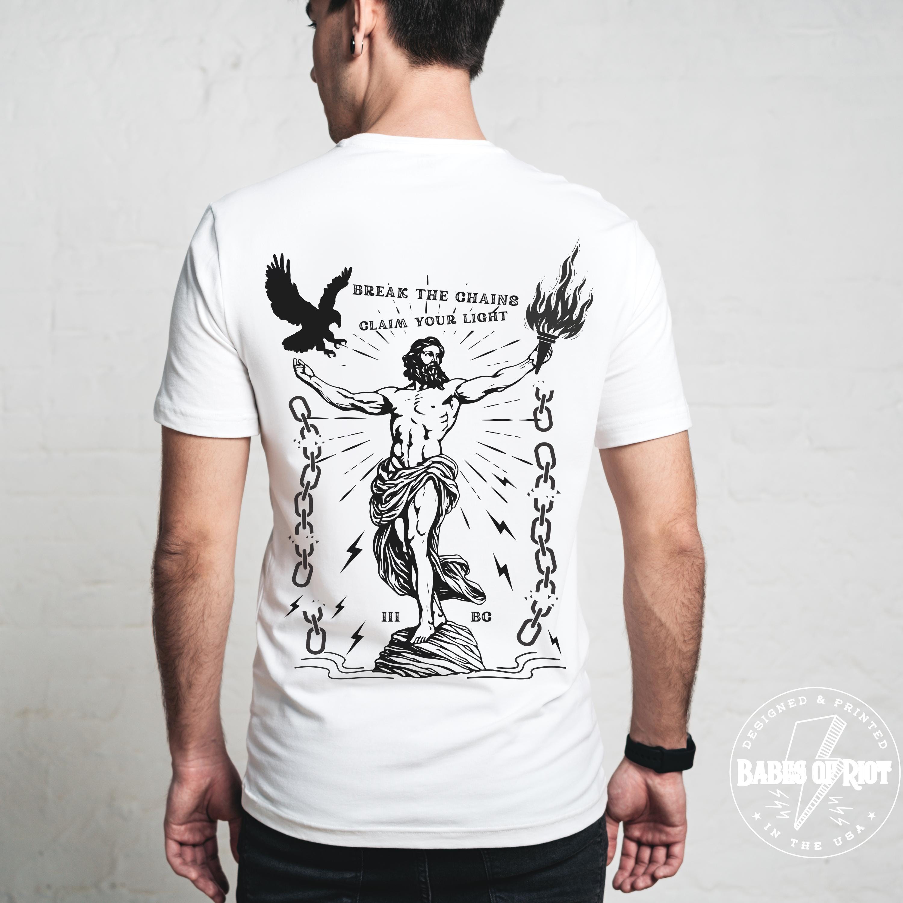 Prometheus Tarot Shirt Greek Mythology Prometheus Shirt Gift for Him ...