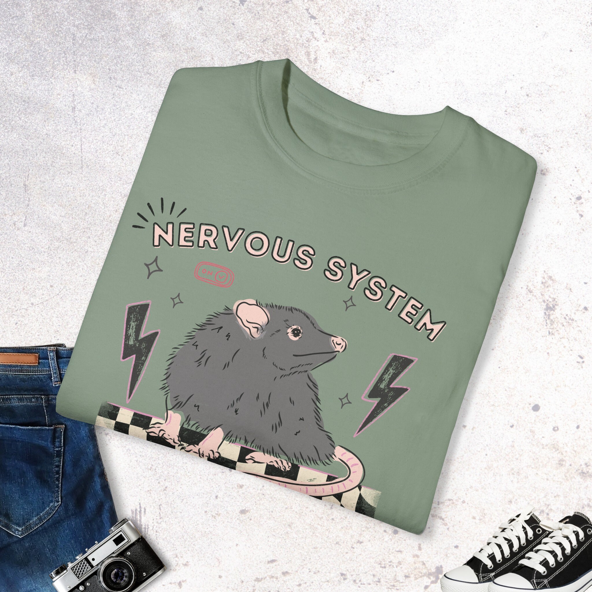 Nervous System Overload Possum Shirt: ADHD Autism Awareness Tee - Etsy