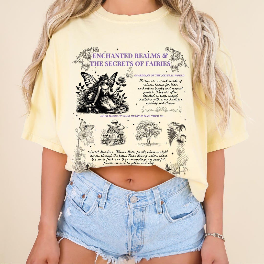 Fairy Lovers Gift Fairy Tale Shirt Botanical Shirt Fairies Shirt ...