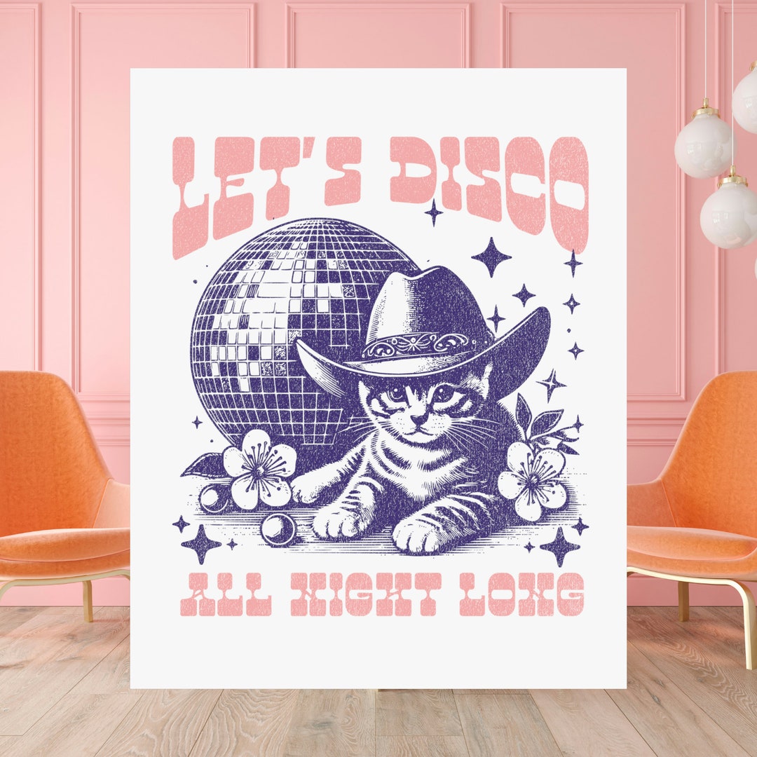 Wrester Retro Cowboy Matte Poster, Vintage Cowgirl Poster, Vintage Lets ...