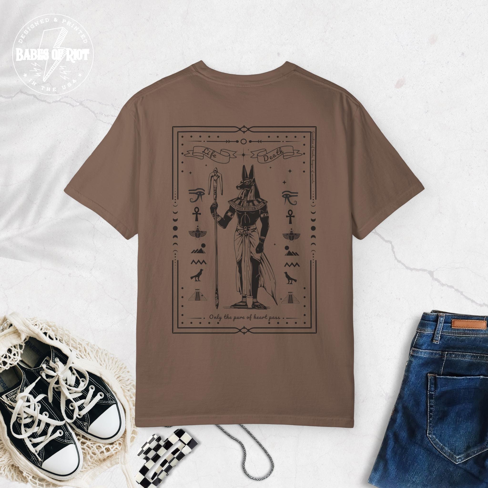 Anubis Egyptian Mythology Shirt Egypt Hieroglyphs Shirt Eye of Horus T ...
