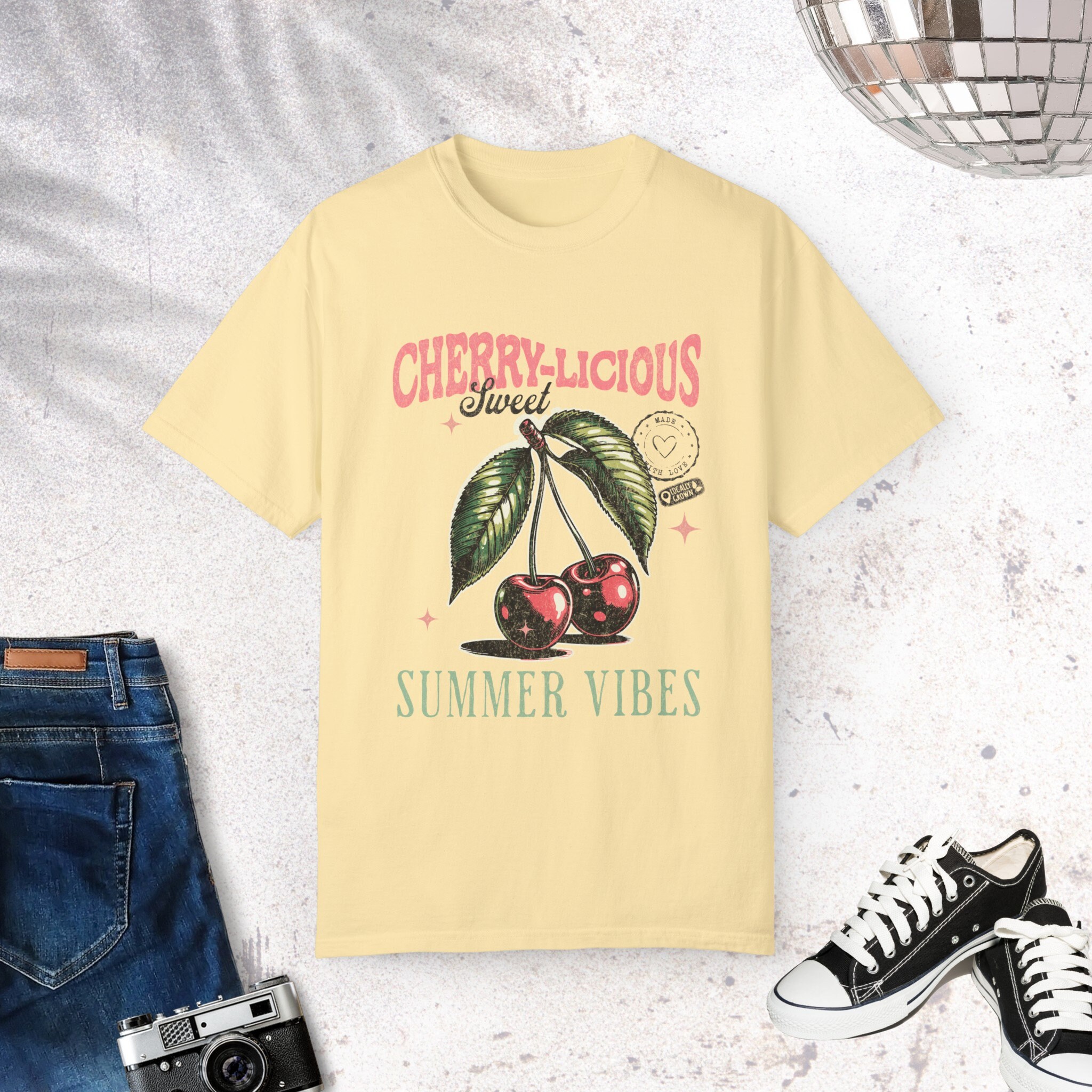 Vintage Cherry Downtown Girl Shirt Preppy Style, Teenage Girl Gift ...