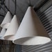 22-inch Large Handmade Plaster Cone Pendant Light - Etsy
