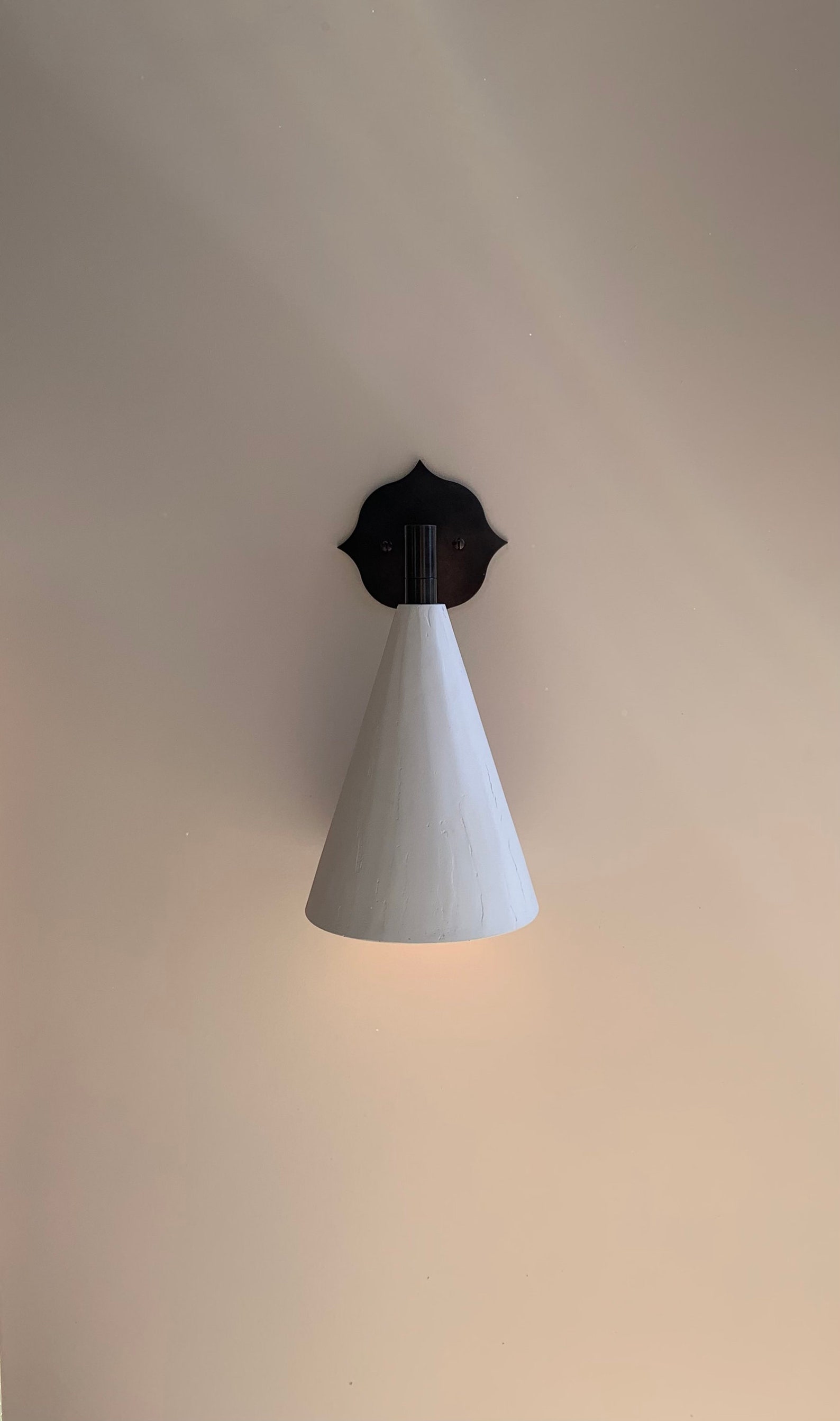 Plaster Cone Wall Light - Etsy UK