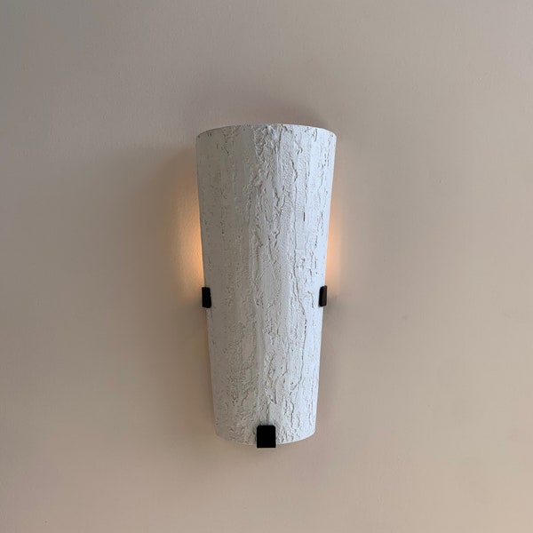 Plaster Wall Sconce - Etsy