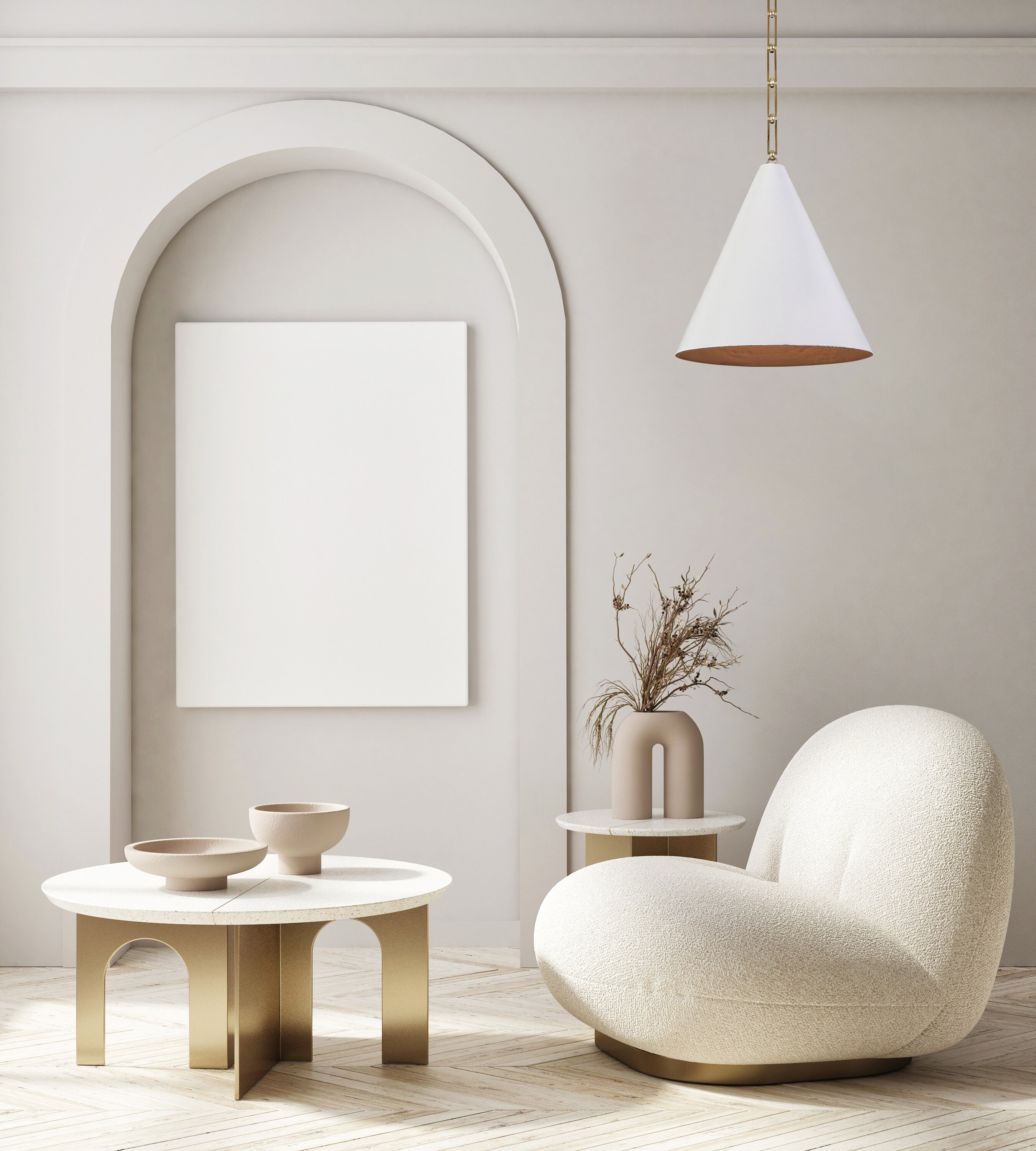 18 Inch Plaster Cone Pendant Shade Custom Made With Hand - Etsy