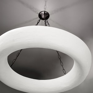 The Plain Halo Plaster Chandelier Pendant Light - Etsy