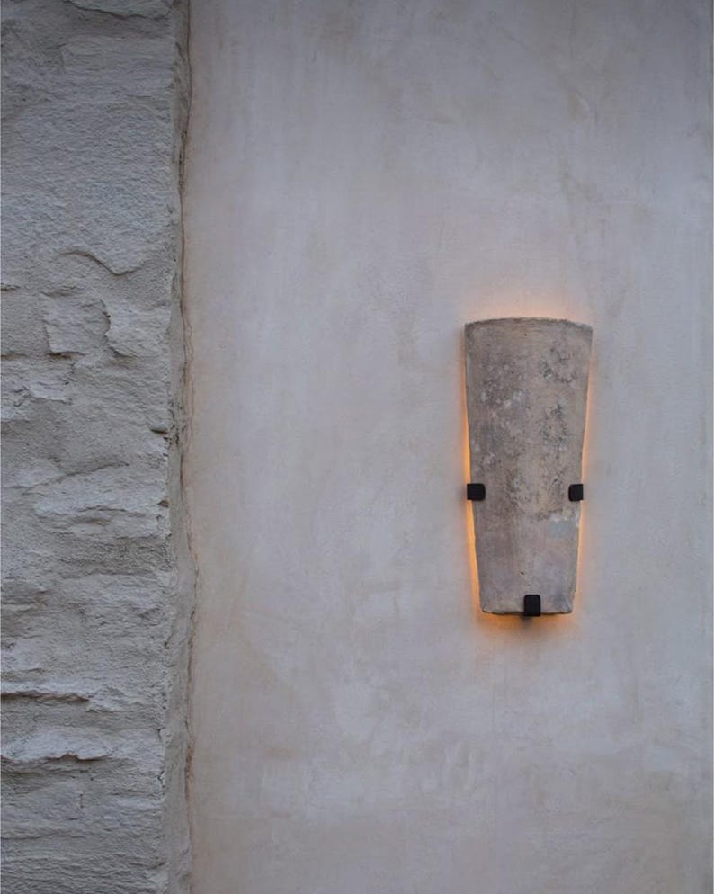 Plaster Slab Wall Light - Etsy