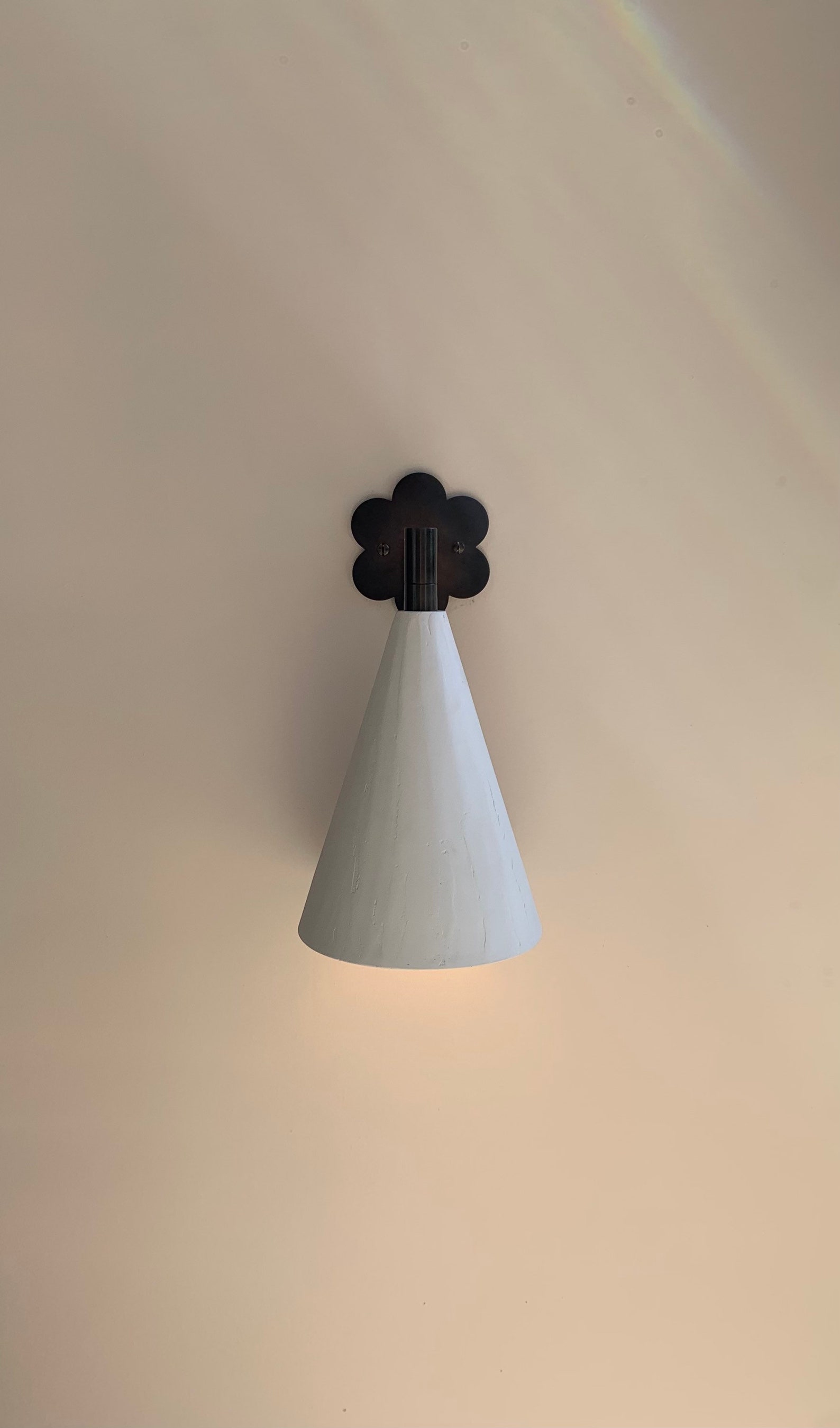 Plaster Cone Wall Light - Etsy
