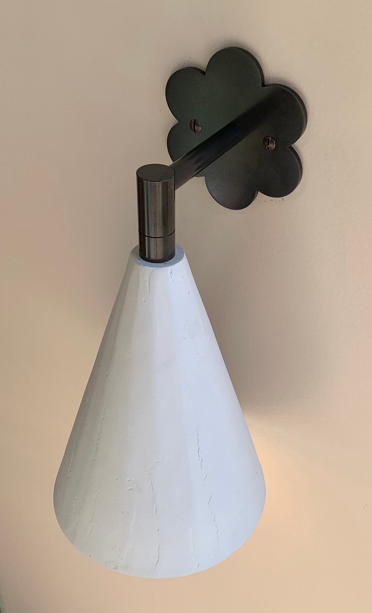 Plaster Cone Wall Light - Etsy