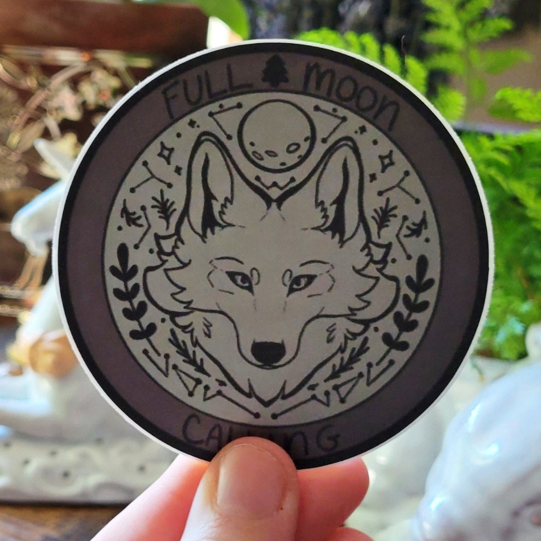 Full Moon Calling | Vinyl Sticker - Etsy
