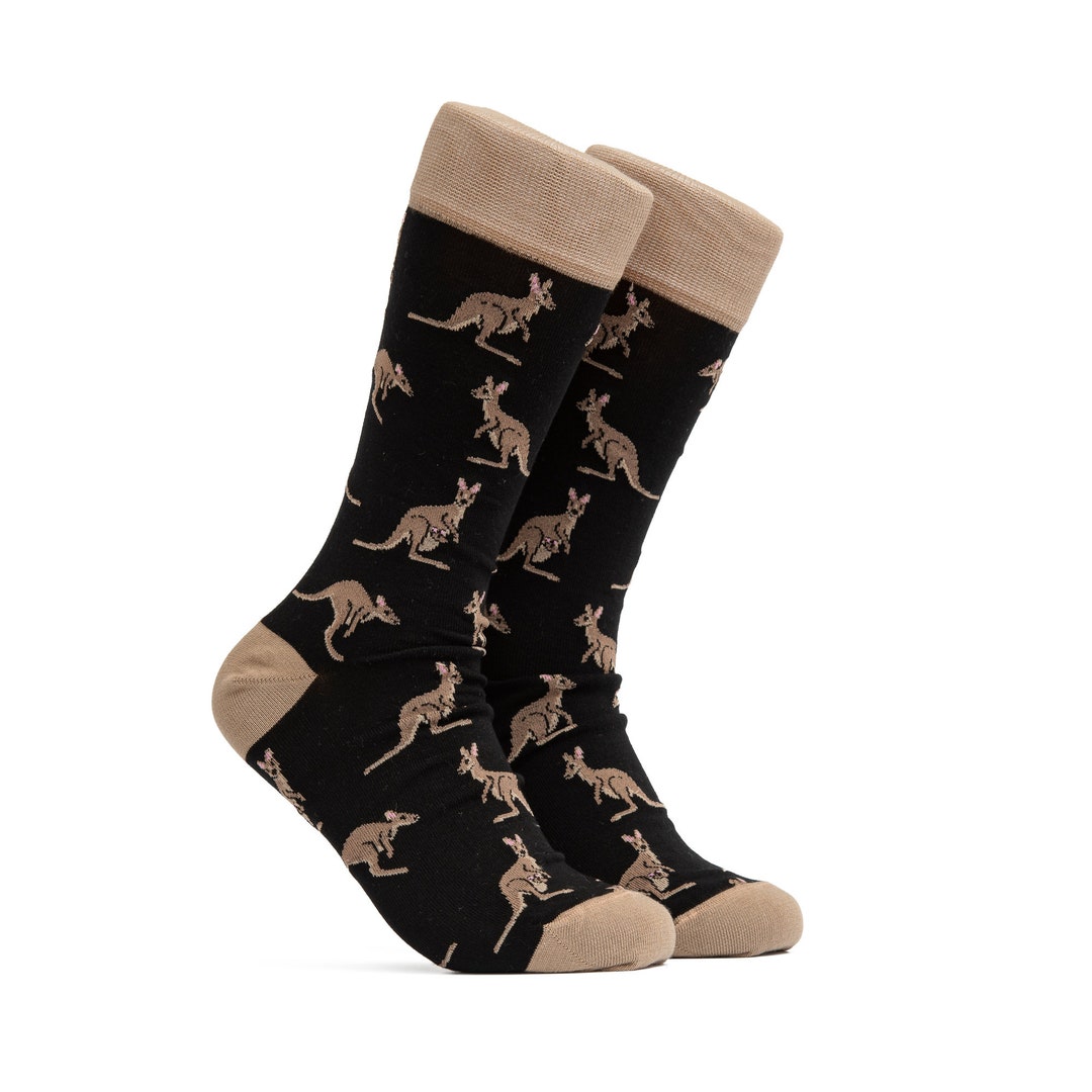 Kangaroo Animal Lover Socks for Him | Australian Aussie Gift for Him ...