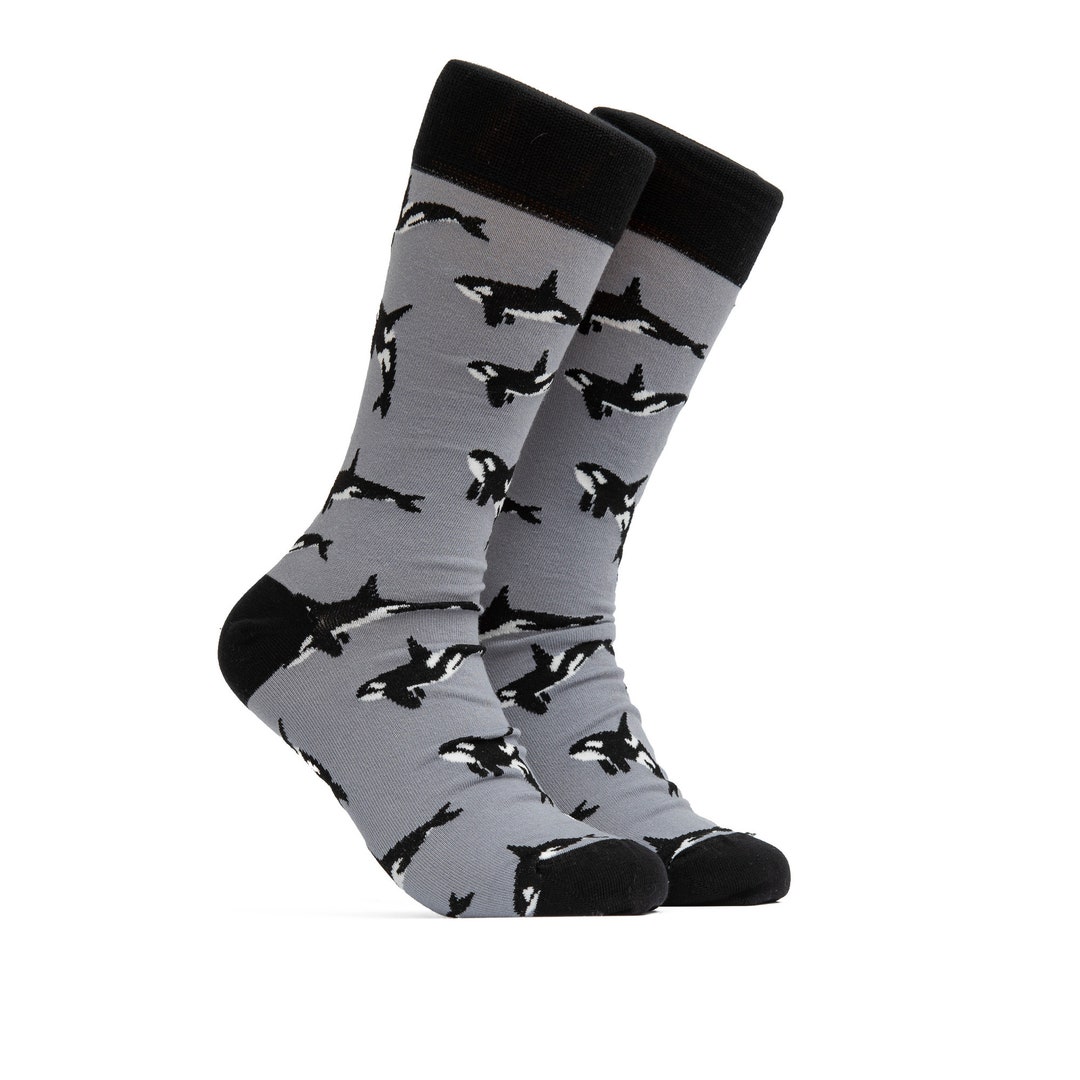 Killer Whale Socks for Men's and Women Gift for Anniversary Happy Crew ...