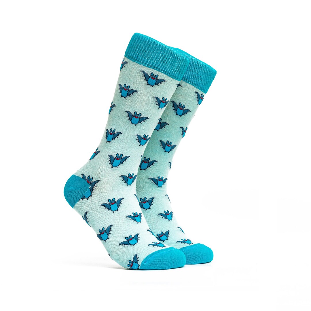 Bat Socks Groomsmen Socks With Animals Funky Socks Happy Men's Gift ...