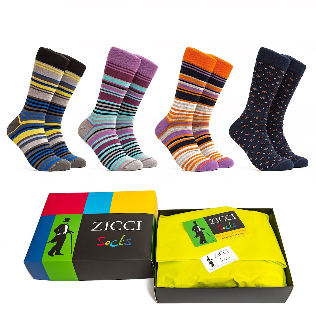 Crazy Socsk Mens Dress Socks Gift Box Groomsmen Funky Socks Cool Gift ...