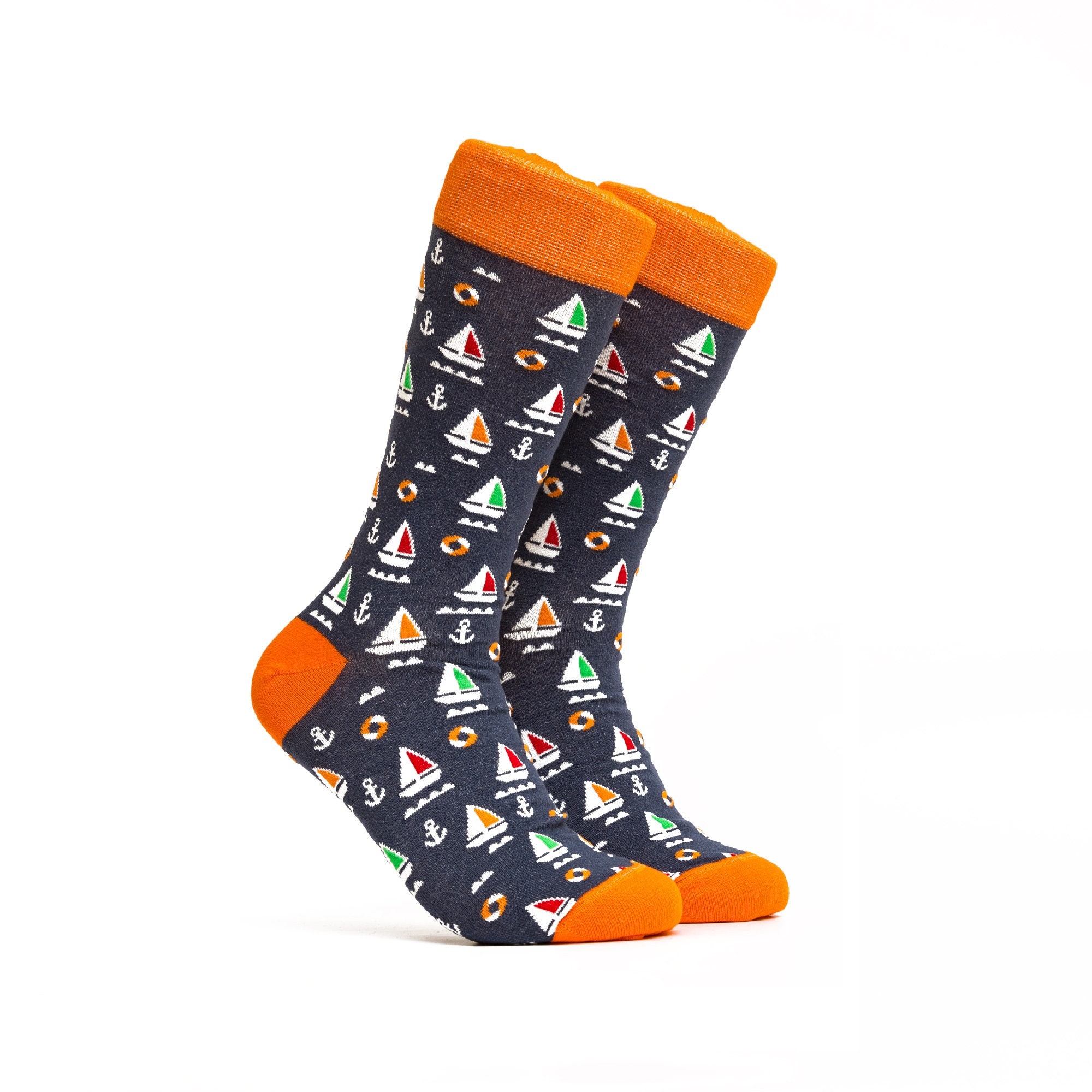 Boat Socks Mens Sailing Crew Socks Groomsmen Gift Happy Mid | Etsy