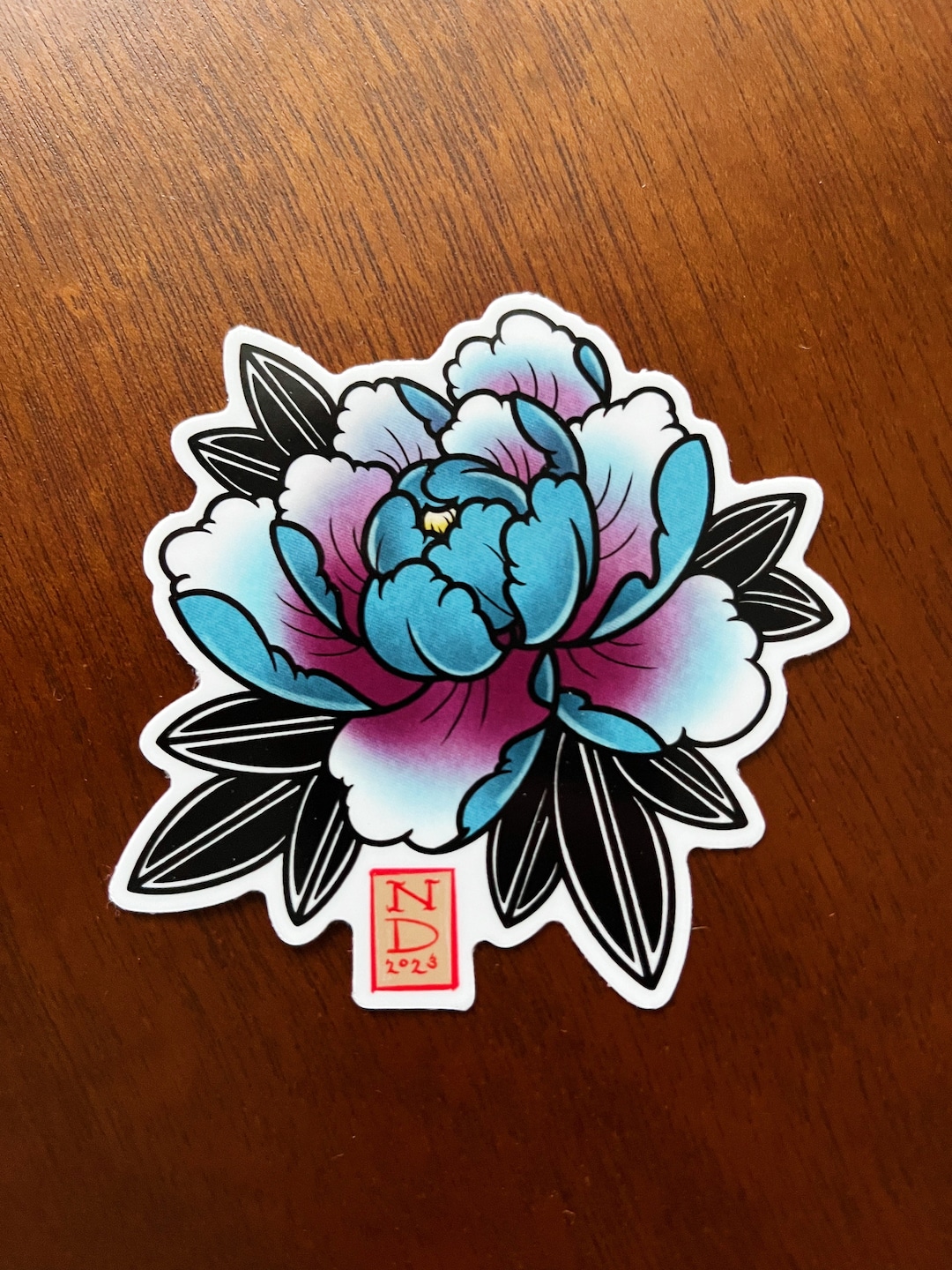 3 Peony Sticker - Etsy