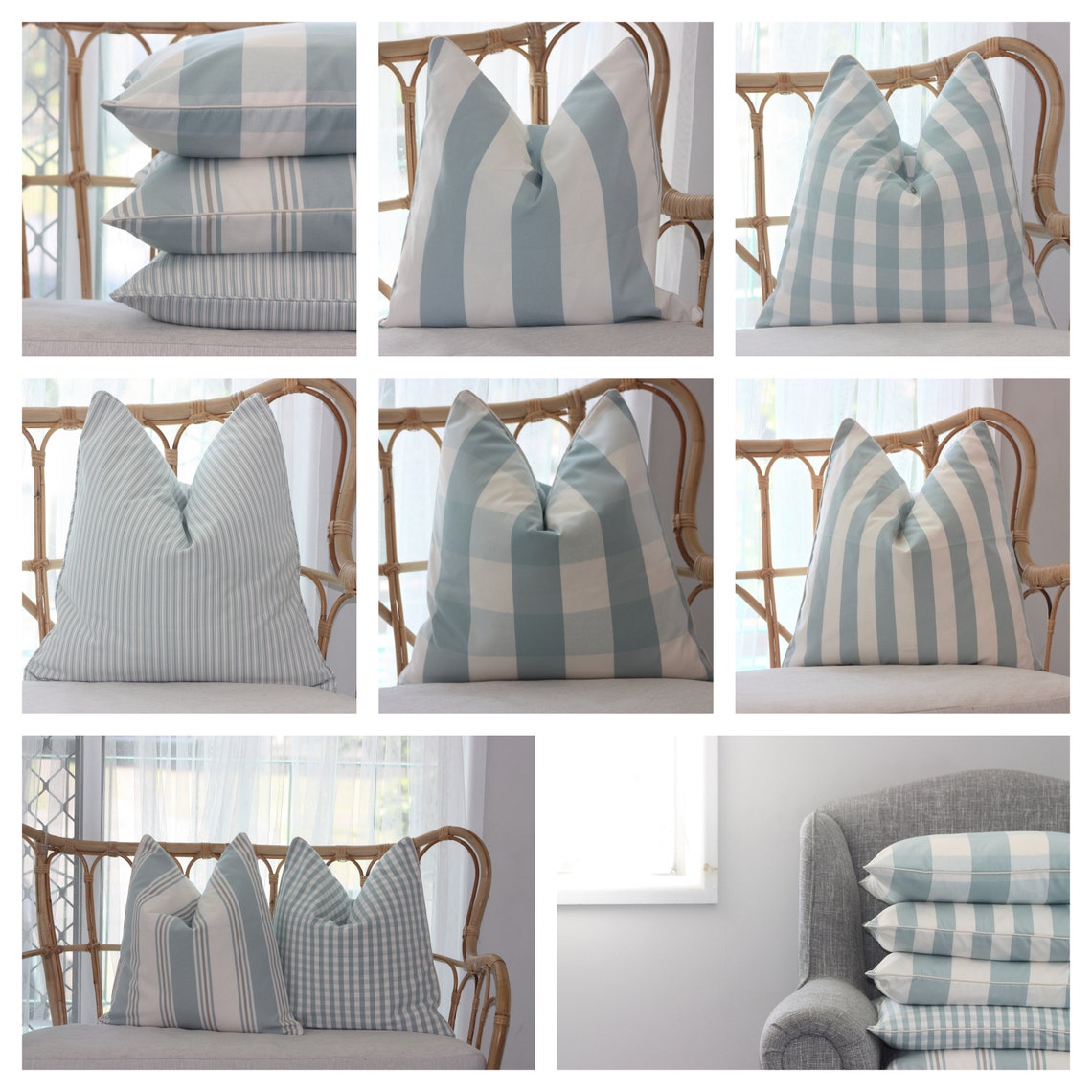 Hampton Style Cushions Classic Hamptons Cushion Covers Made - Etsy ...