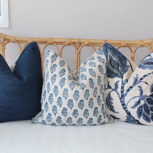 Luxury Trending Allie Blockprint Cushion Covers, Slate Cushion Covers ...