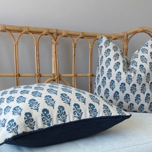 Luxury Trending Allie Blockprint Cushion Covers, Slate Cushion Covers ...