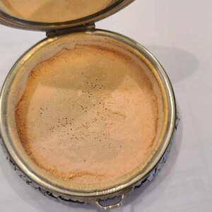 Beautiful Black Enameled Evans Powder Compact With Mesh Bottom - Etsy