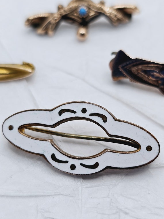 Darling Collection of Tiny Antique Lingerie Pins; Gol… - Gem