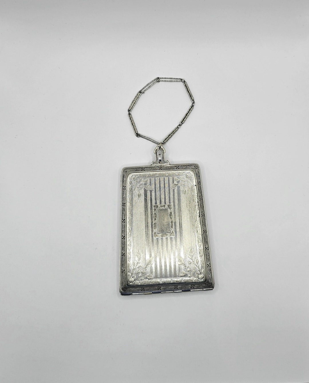 Antique Evans Nickel Silver Makeup Compact, 1920s Gatsby Dance Purse - Etsy