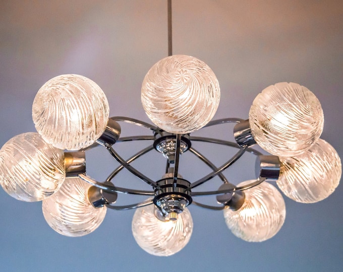 Great Chrome & Glas UFO Ceiling Light SPACE AGE Modern - Etsy