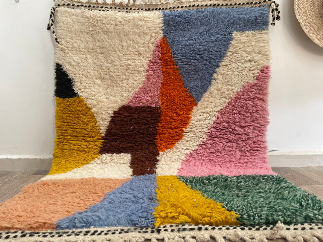 Azilal Area Rugs 8x10 , Handmade Wool Rug , Custom Morrocan Rug , Rug ...