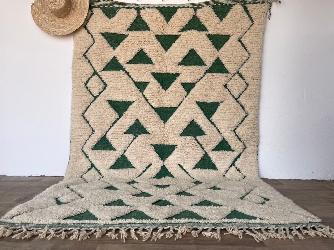 Moroccan Rug 8x10 - Hand Knotted Berber Rug - Custom Area Rug - Rug for ...