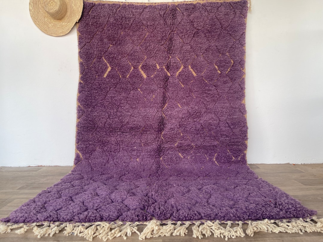 Purple Moroccan Rug - Custom Berber Rug - Handmade Rug - Rug for Living ...
