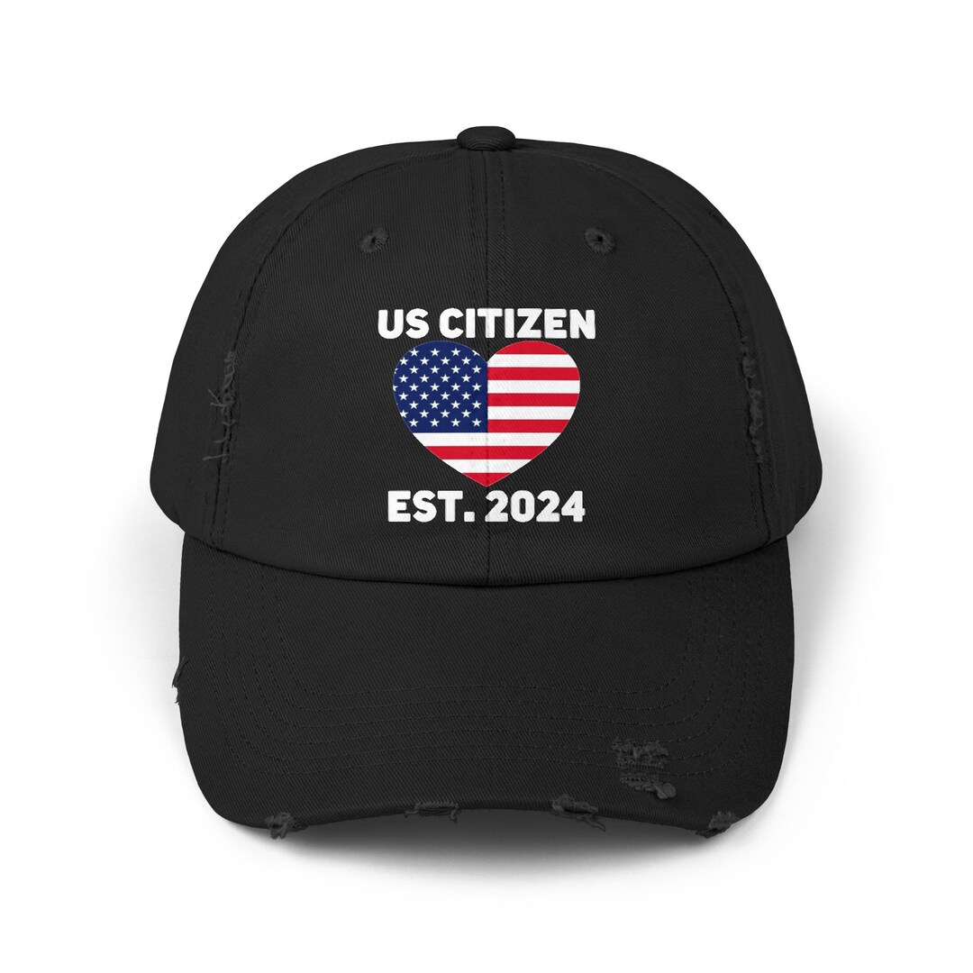 US Citizen Est 2024 Cap, New US Citizen Flags Cap,american Citizenship ...