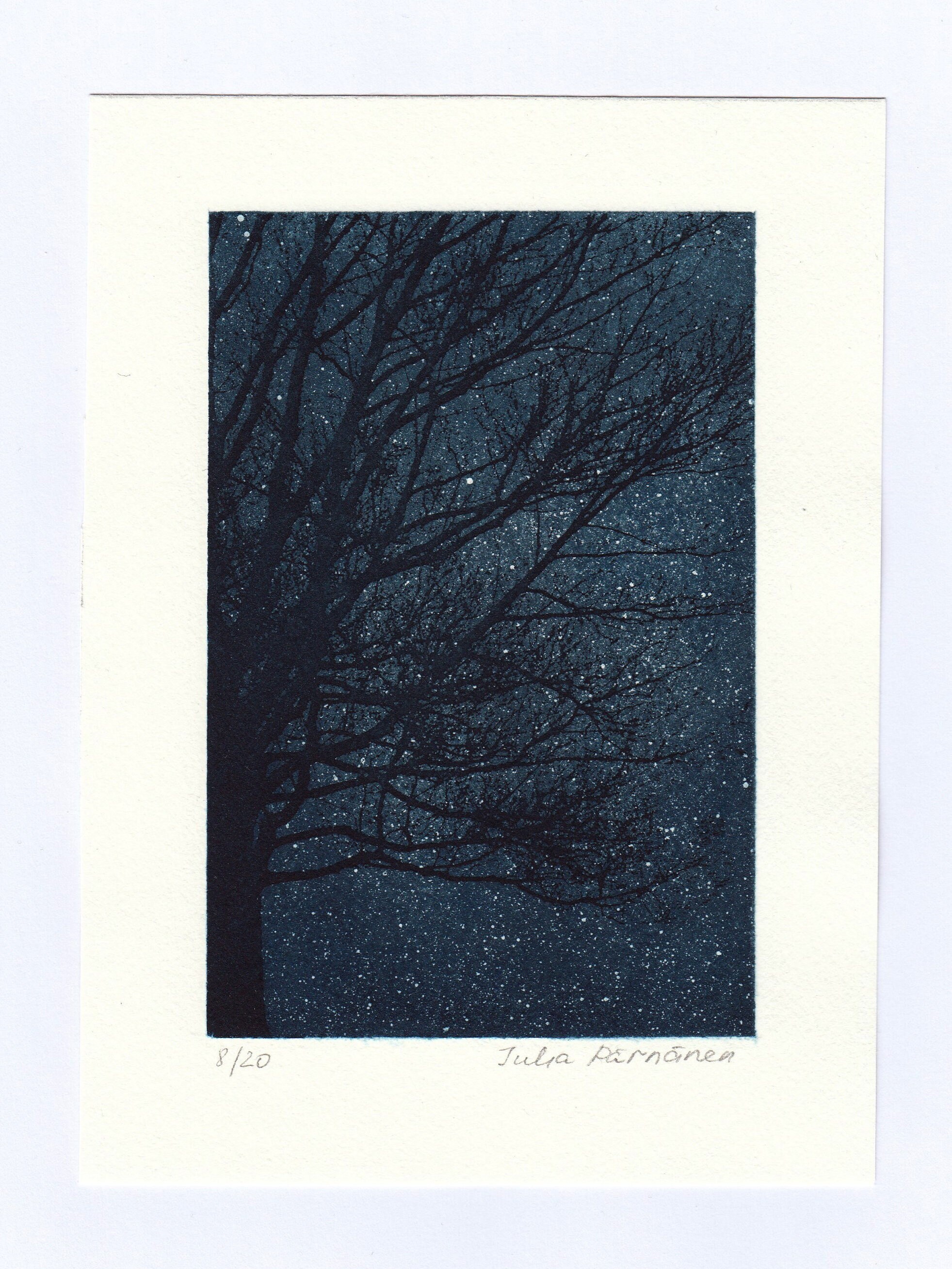 Oak Tree Etching and Aquatint | Etsy