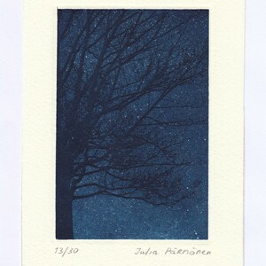 Oak Tree Etching and Aquatint - Etsy