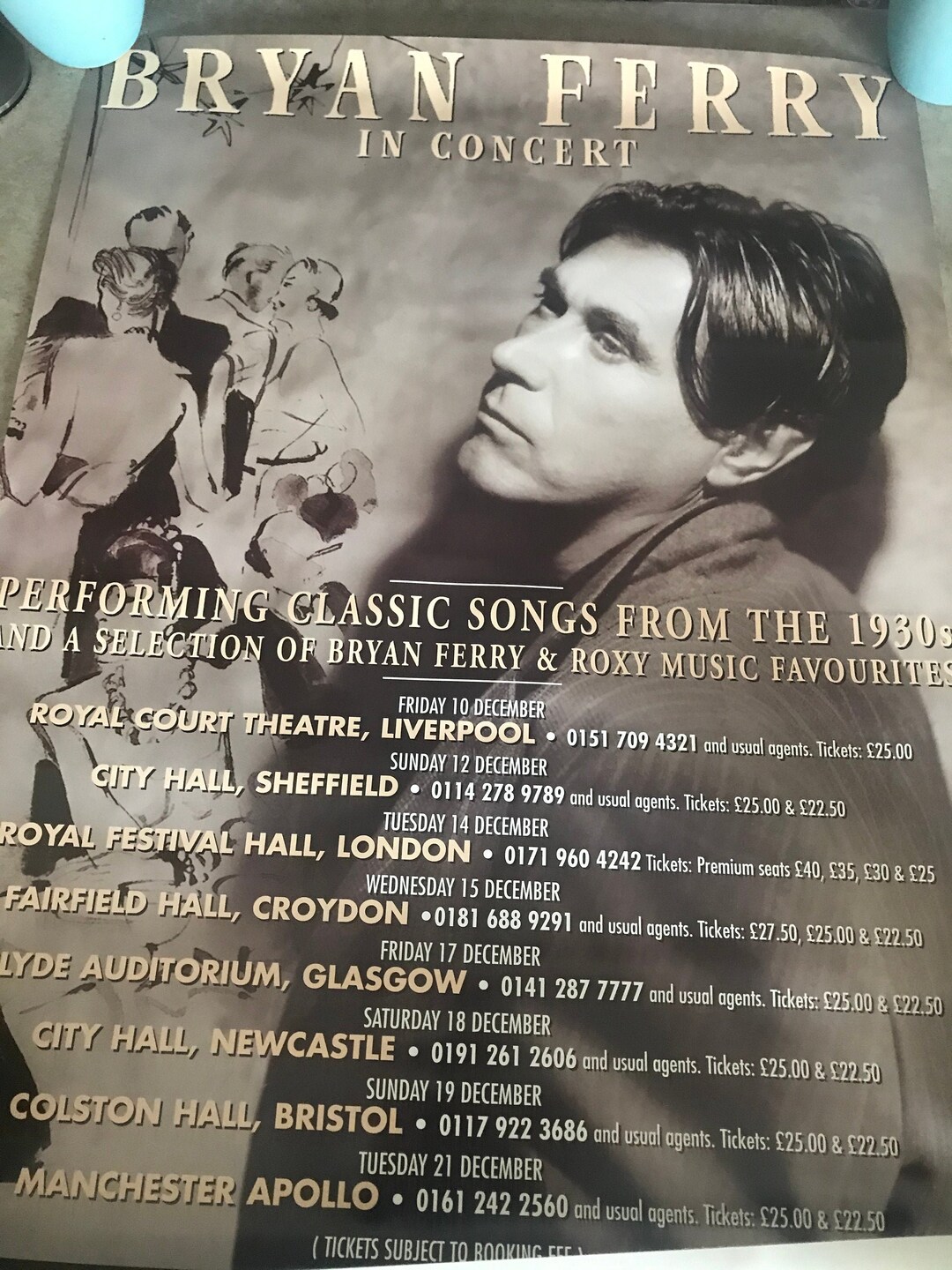 Bryan Ferry of Roxy Music Poster - Etsy
