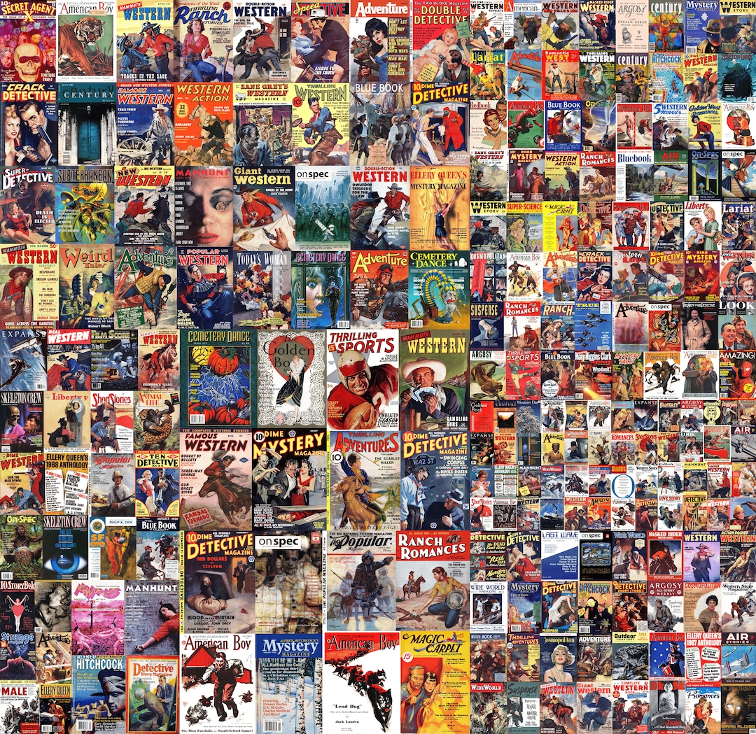 220 X Vintage Pulp Magazine USA Older Back Issues - PDF Digital ...