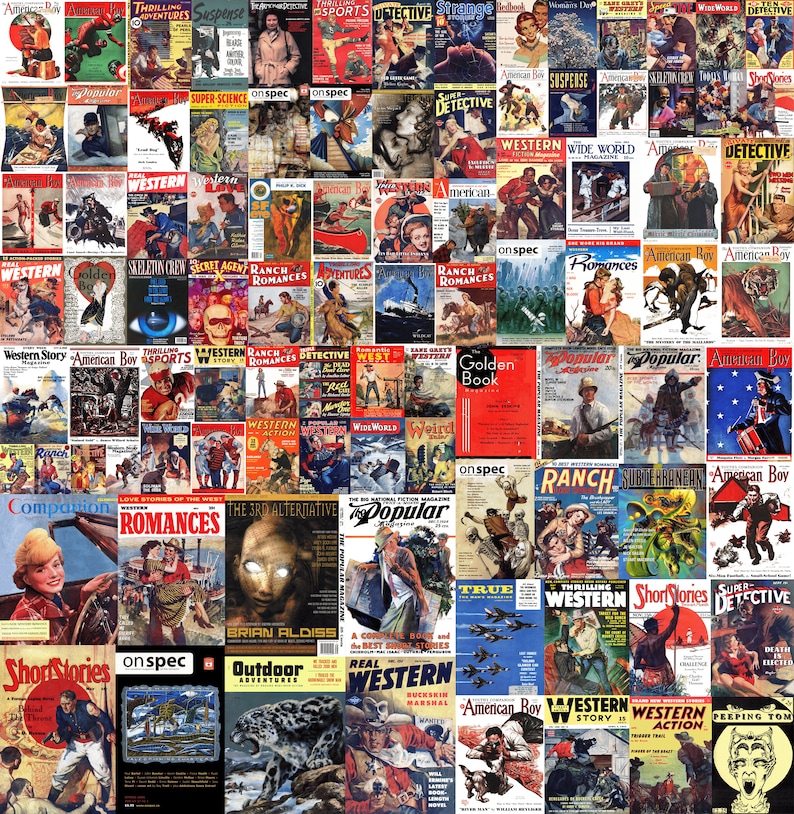 220 X Vintage Pulp Magazine USA Older Back Issues - PDF Digital ...
