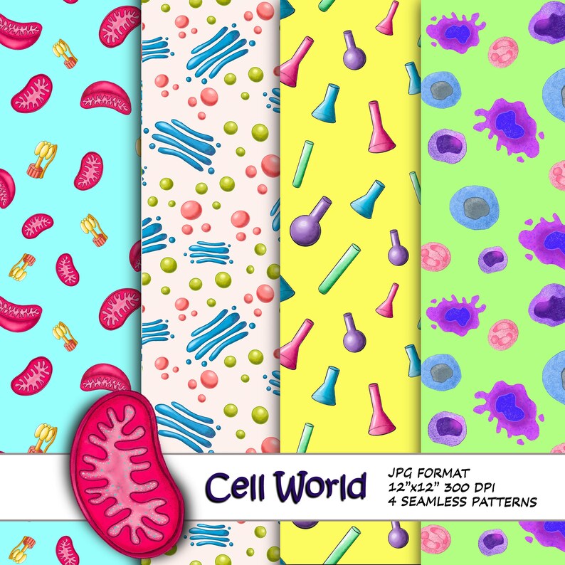 Cell World Biology Pattern Design Science Background Science Art ...