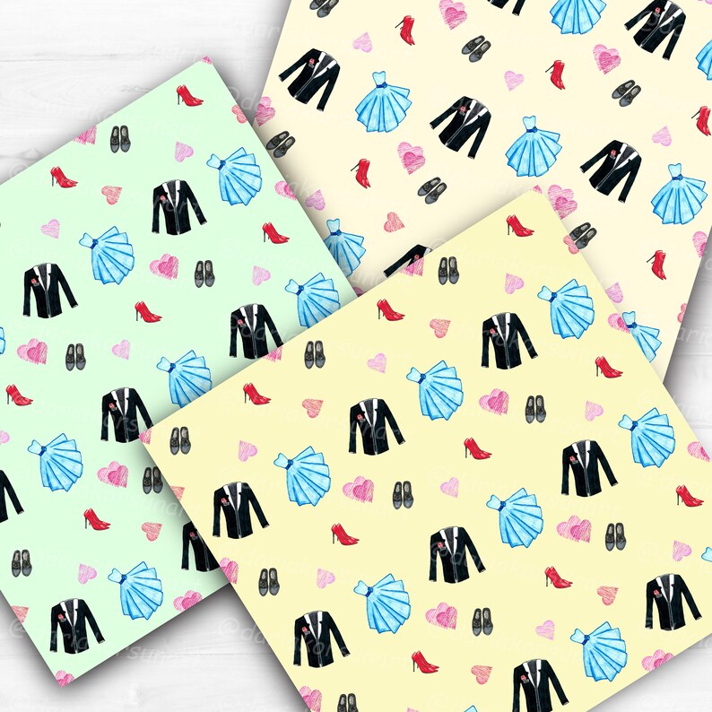 Lovely Party Digital Paper Pack Pattern Design Digital Papers Party ...