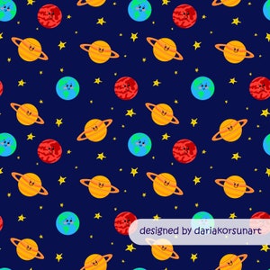 Space Pattern Solar System Digital Paper Science Background Back to ...