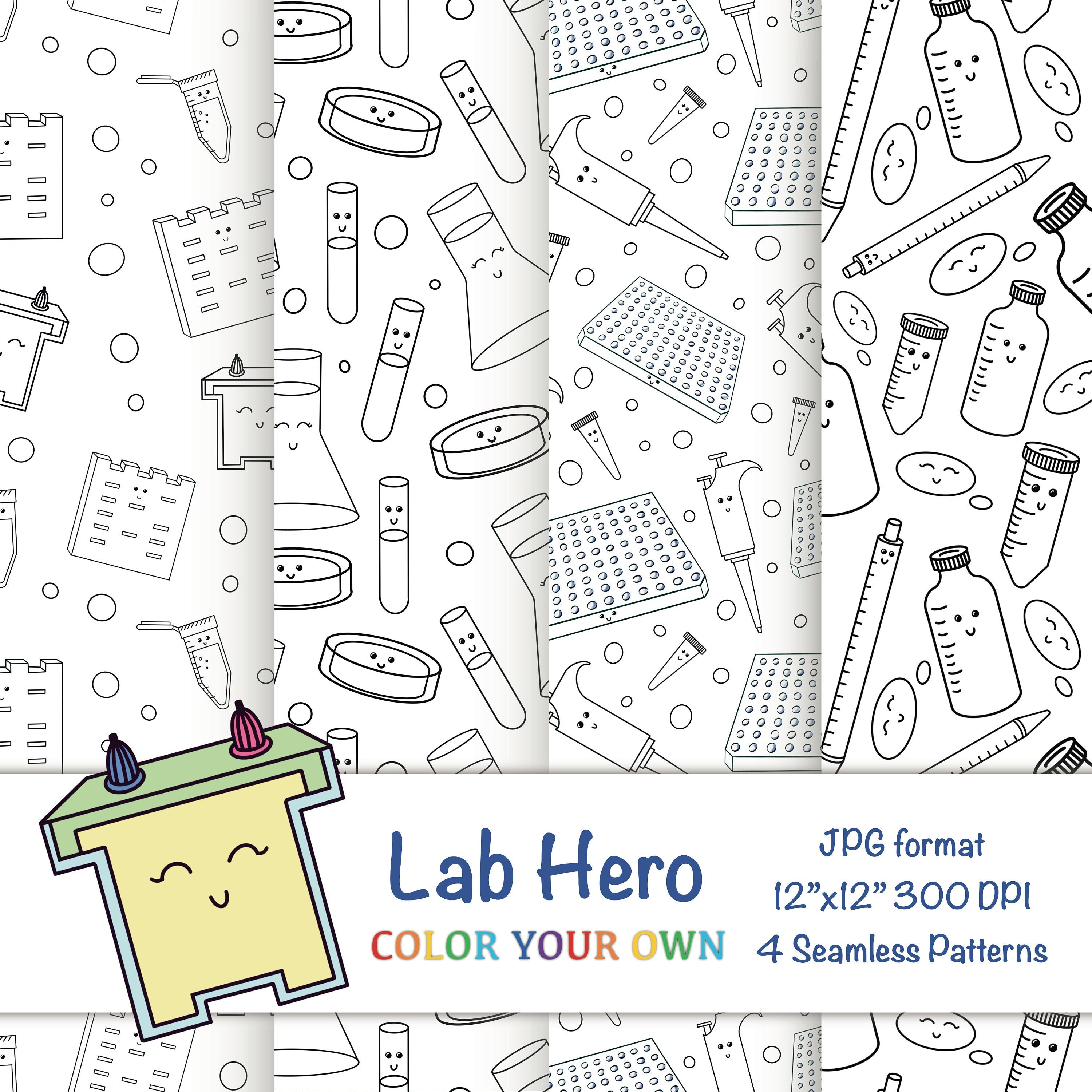 Free Science Lab Coloring Pages