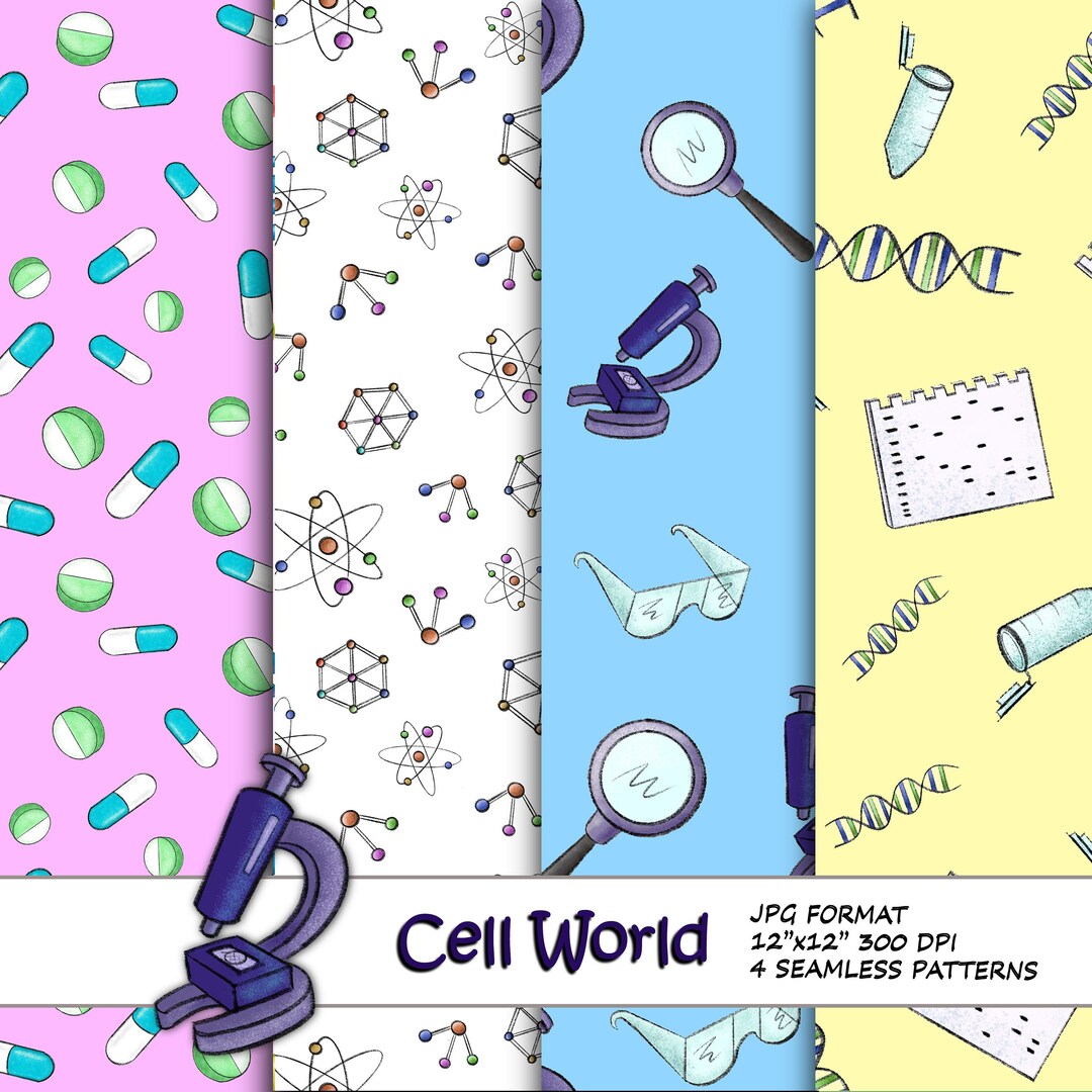 Cell World Biology Pattern Design Science Background Science Art ...