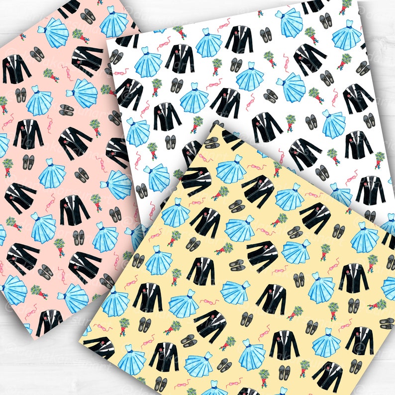 Lovely Party Digital Paper Pack Pattern Design Digital Papers - Etsy