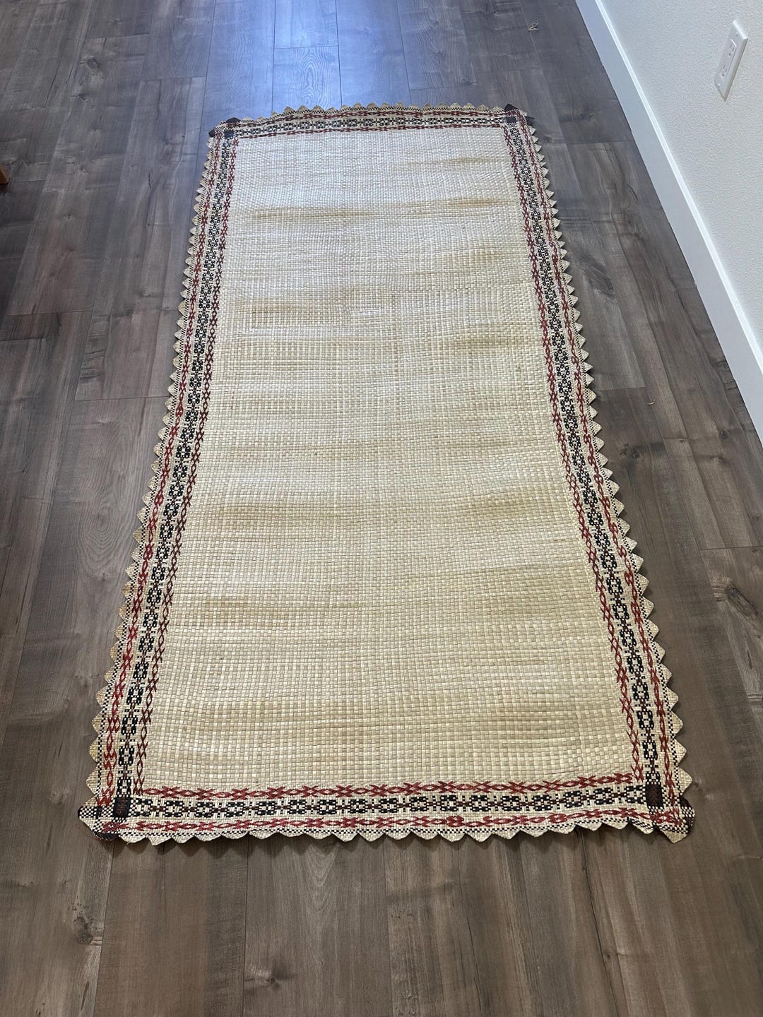 Vintage Woven Raffia or Grass Decorative Mat - Etsy