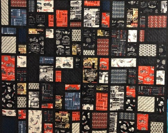 Motorcycle Quilt | Etsy