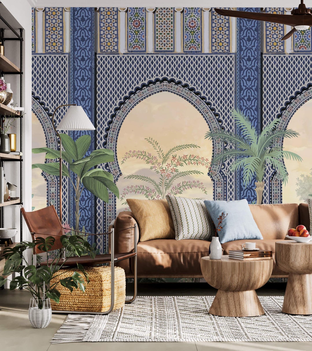 Arabian Arches Wall Mural Islamic Decoration Removable Peel and Stick ...