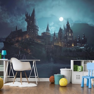 Wizard Castle Wall Mural Peel and Stick Removable Kids Wall Decal - Etsy