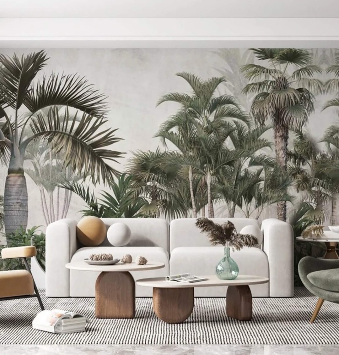 Wallpaper Tropical Forest Wall Mural Peel and Stick Removable or ...